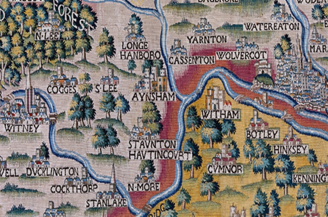 Fascinating Tapestry Map of Oxfordshire Goes on Display at Bodleian ...